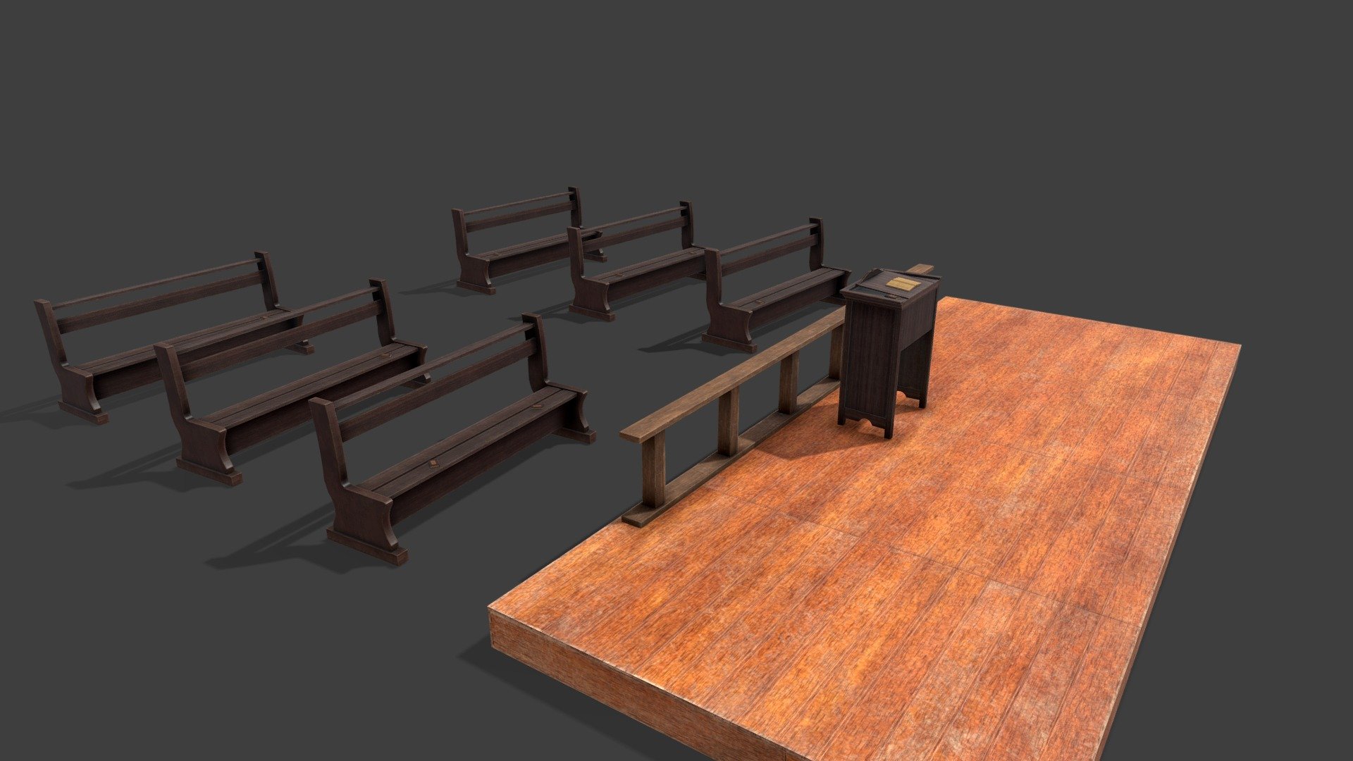 Chapel 1920s Props pack2 - Buy Royalty Free 3D model by Breakunt Games ...