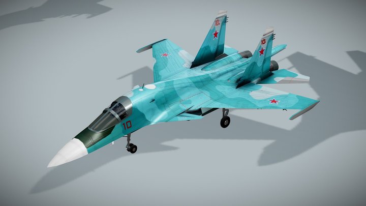 Su-34 3D models - Sketchfab