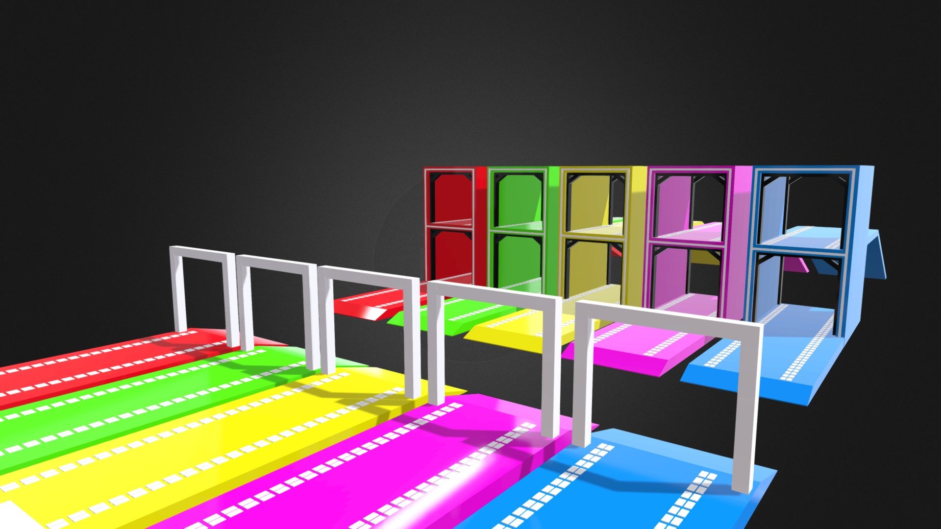 Double Parking with Color Road, FS22 BMNG FBX - 3D model by saqlainbaig ...