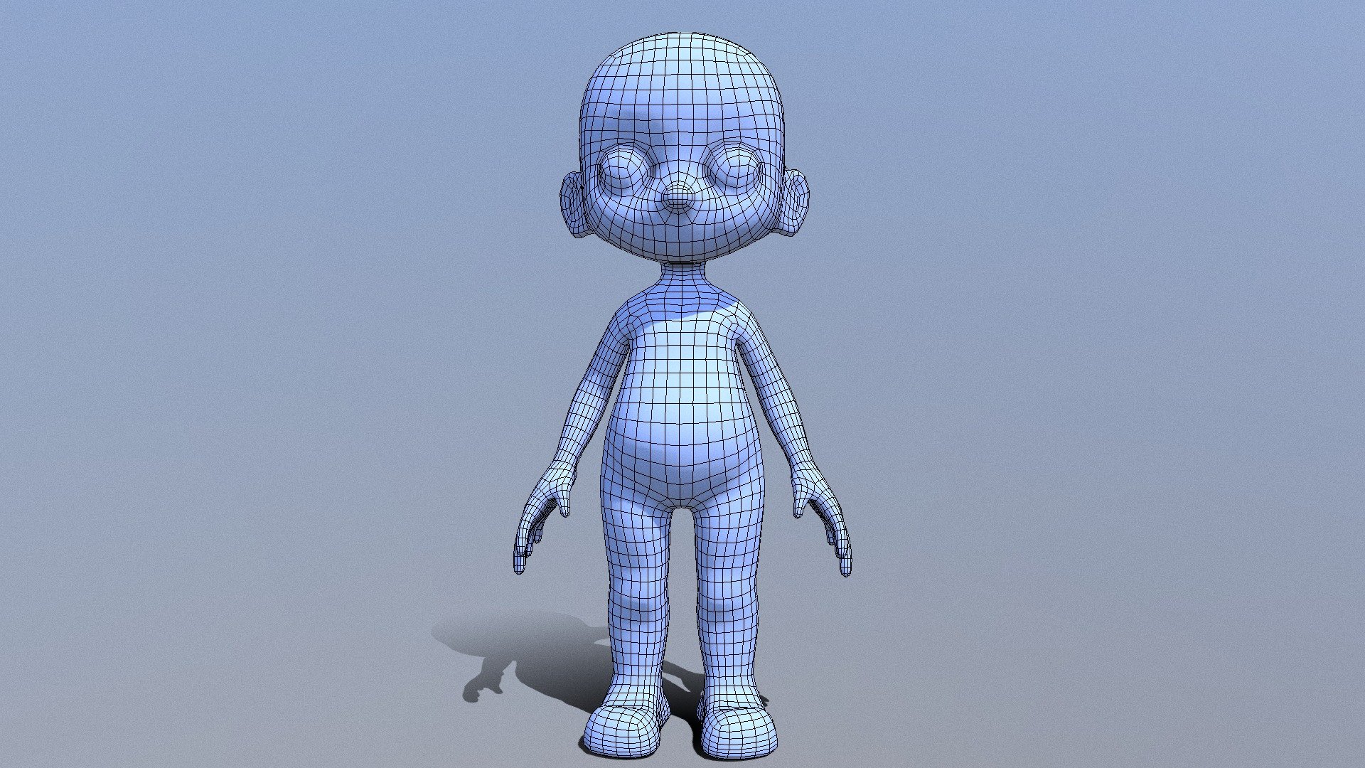 Male Stylized Basemesh with Topology 4 - 3D model by Daniel GoE (@Goee ...