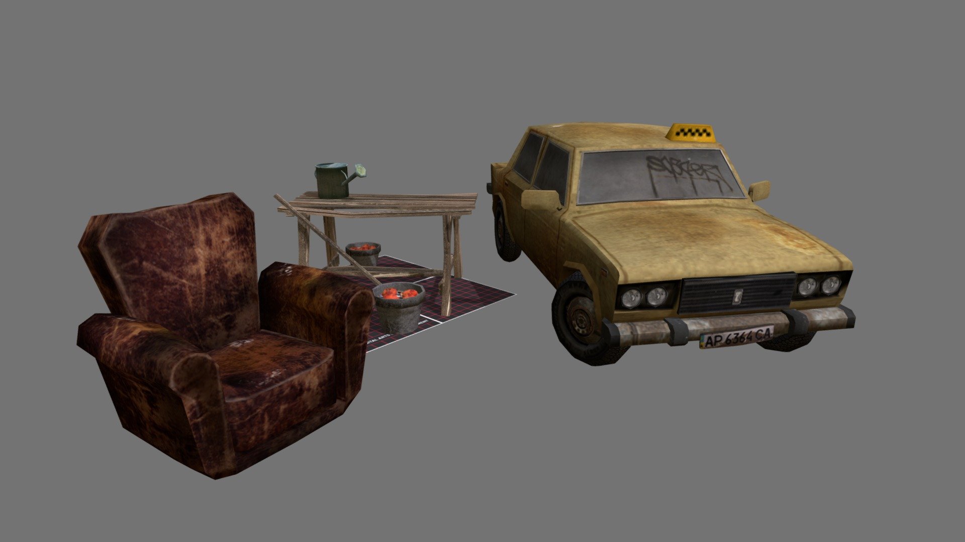 DAE 5 Finished props - Forest Loner - 3D model by Arina Melnyk (@myawru ...
