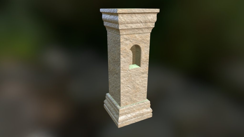 Pillier en pierre - Download Free 3D model by Jeffree3D (@jeff46100 ...