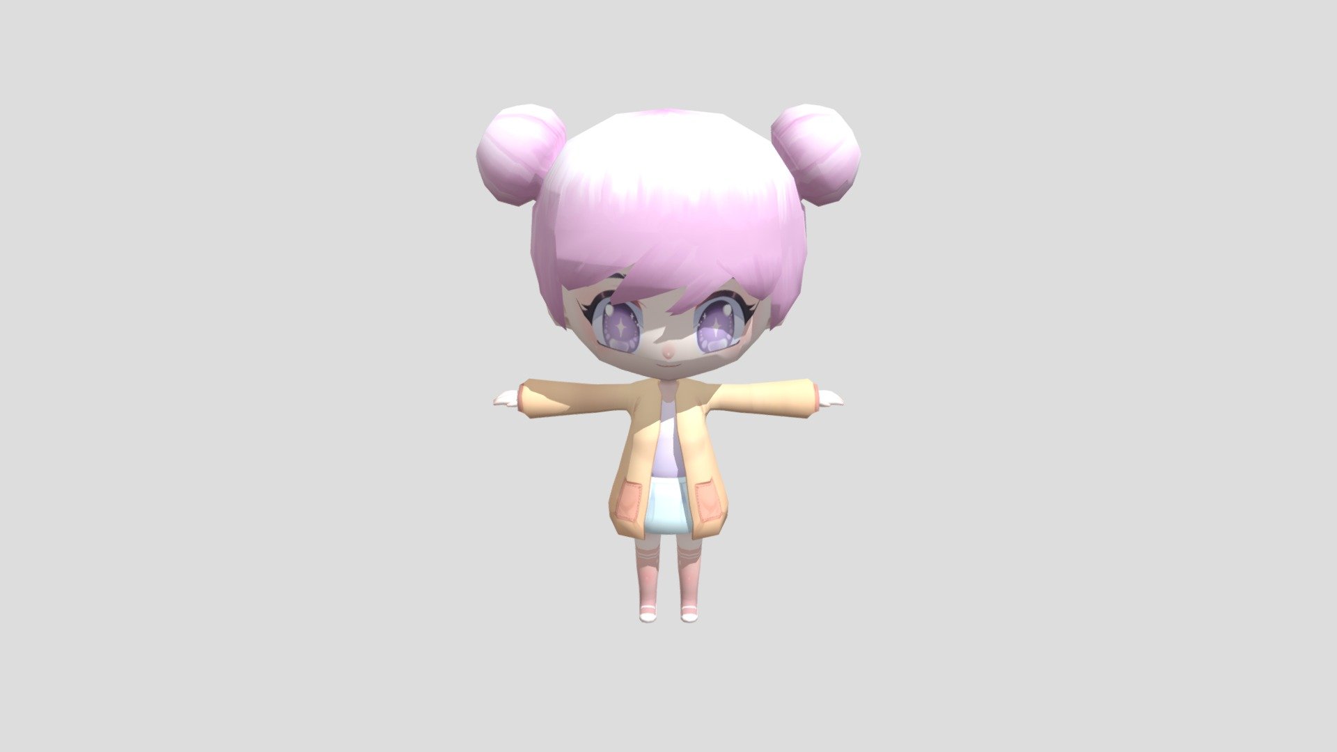Low Poly Character Modeling Study 03 - 3D model by Pilawan.Kamyai ...