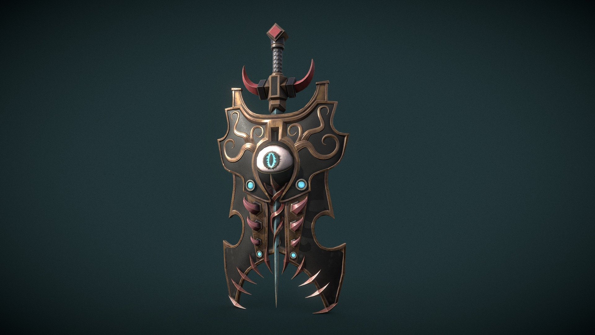 Shield - 3D model by Wire140 [9cfdaa8] - Sketchfab