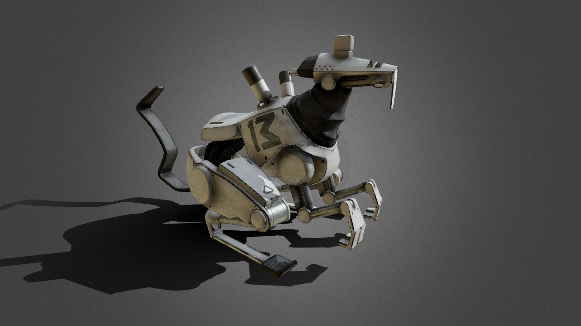 Robo-Rat [Blender + Substance Painter] - 3D model by Zach Kolman (@zach ...