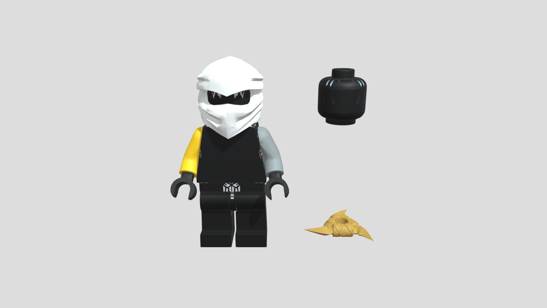 LEGO Ninjago Zane (Custom) - Download Free 3D model by lostXsoul ...