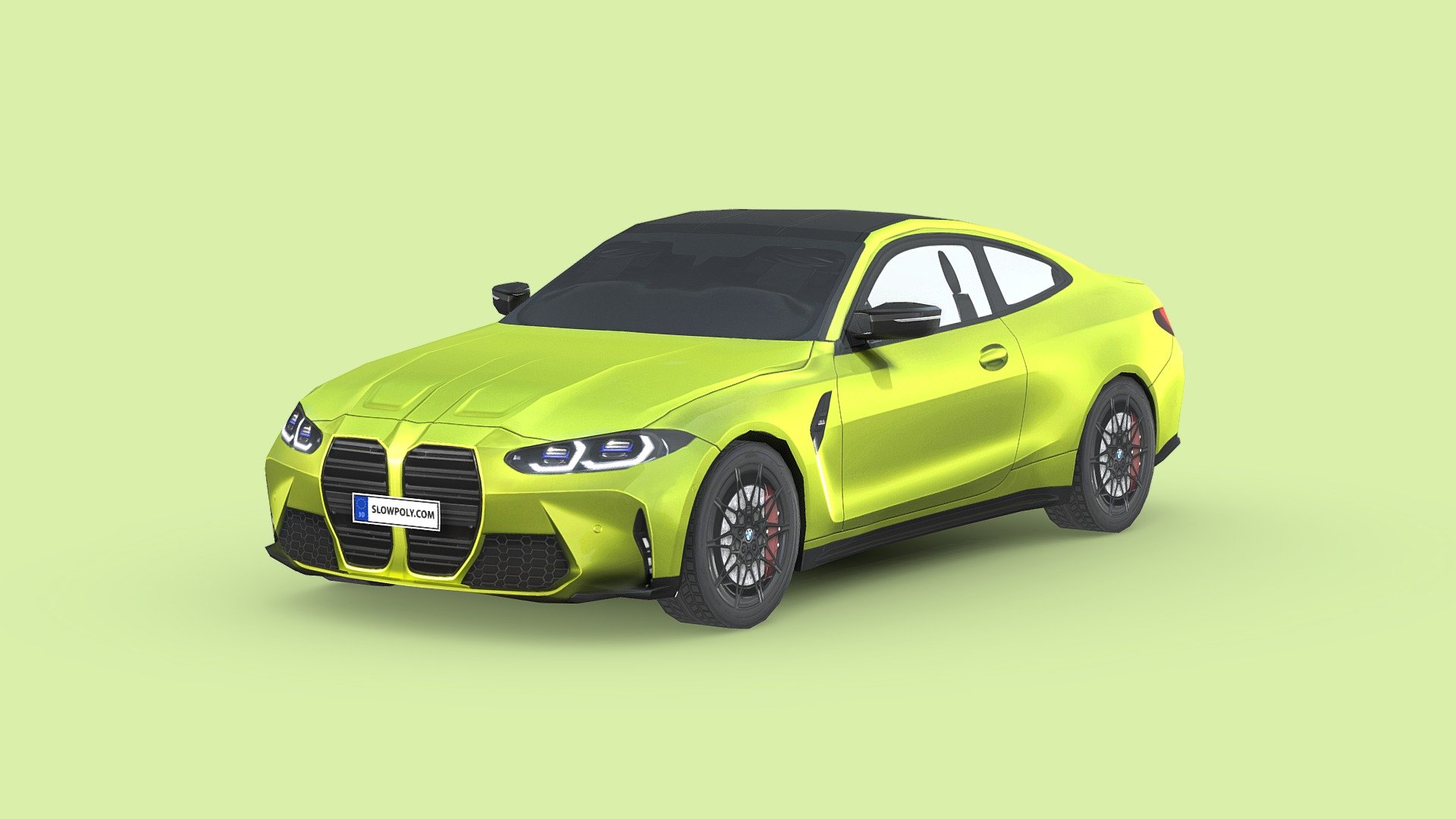 BMW M4 Competition 2021 - Buy Royalty Free 3D model by slowpoly ...