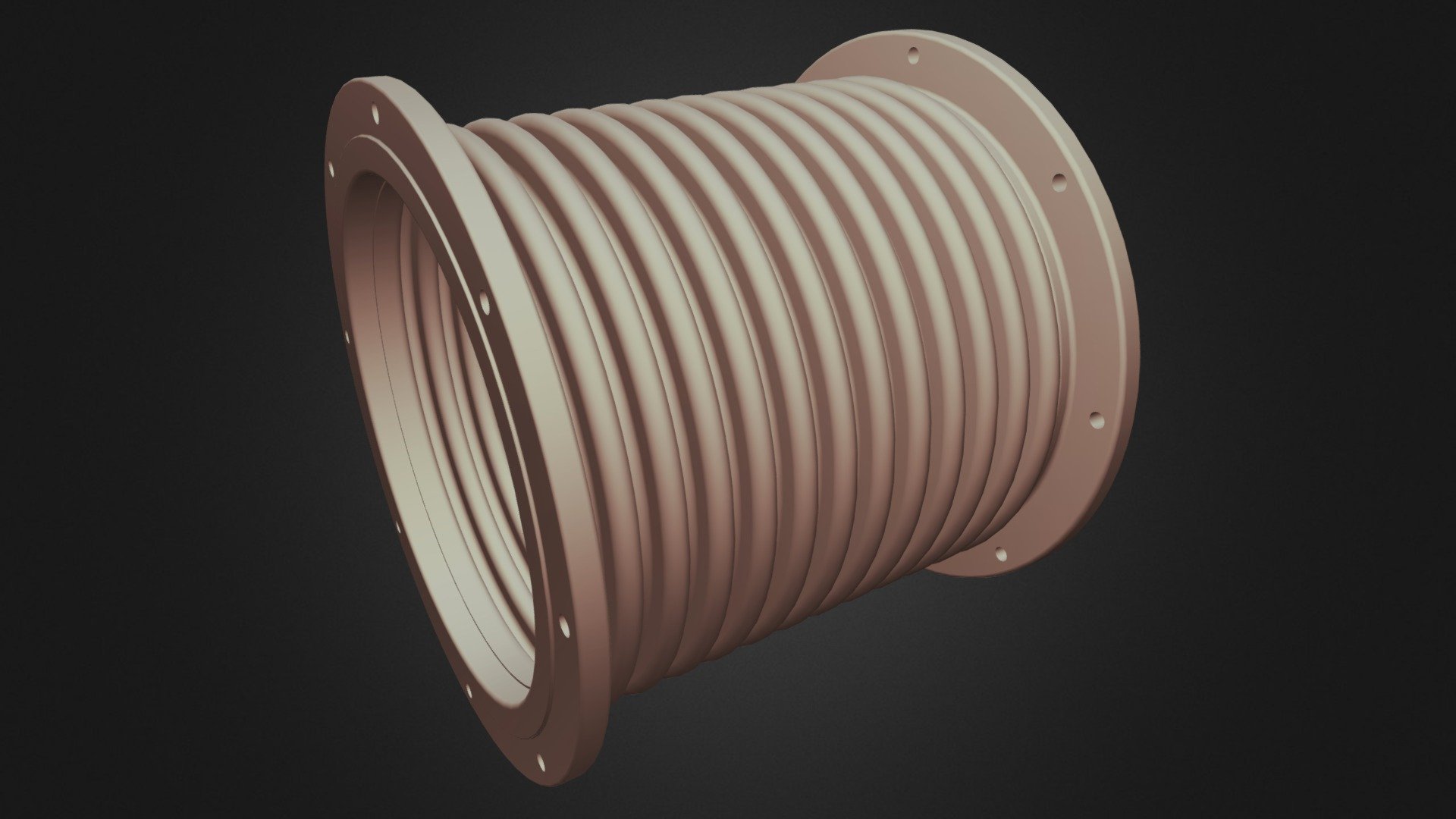 Steel Pipe Expansion Joint - Buy Royalty Free 3D model by MR.AnyCAD ...