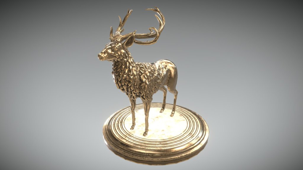 Bronze Stag - Download Free 3D model by Tim Skafte (@timskafte ...