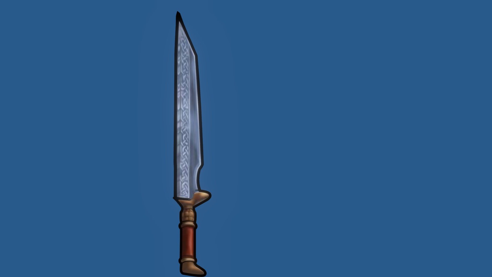 pixel art dagger - Download Free 3D model by Nardeol [9d029e4] - Sketchfab