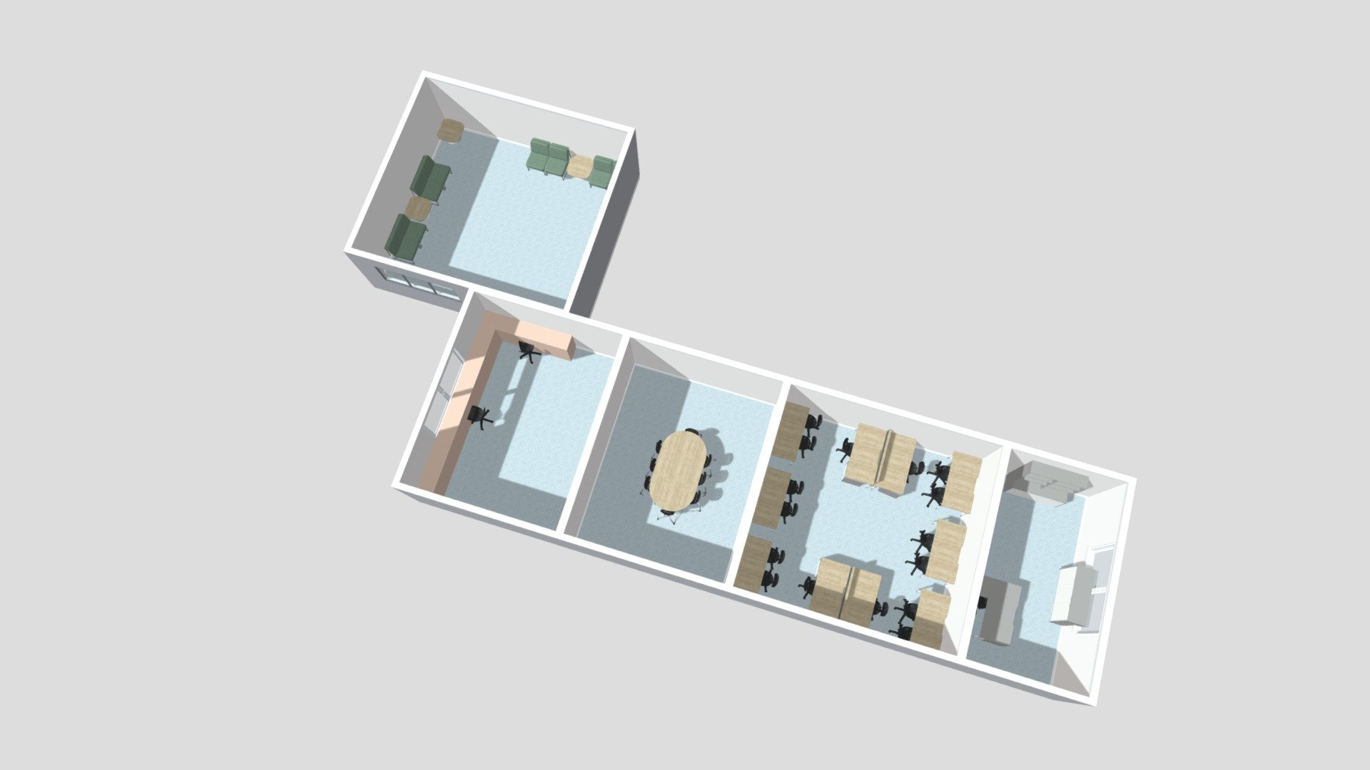 Canberra Grammar office et al - 3D model by furnware [9d05938] - Sketchfab