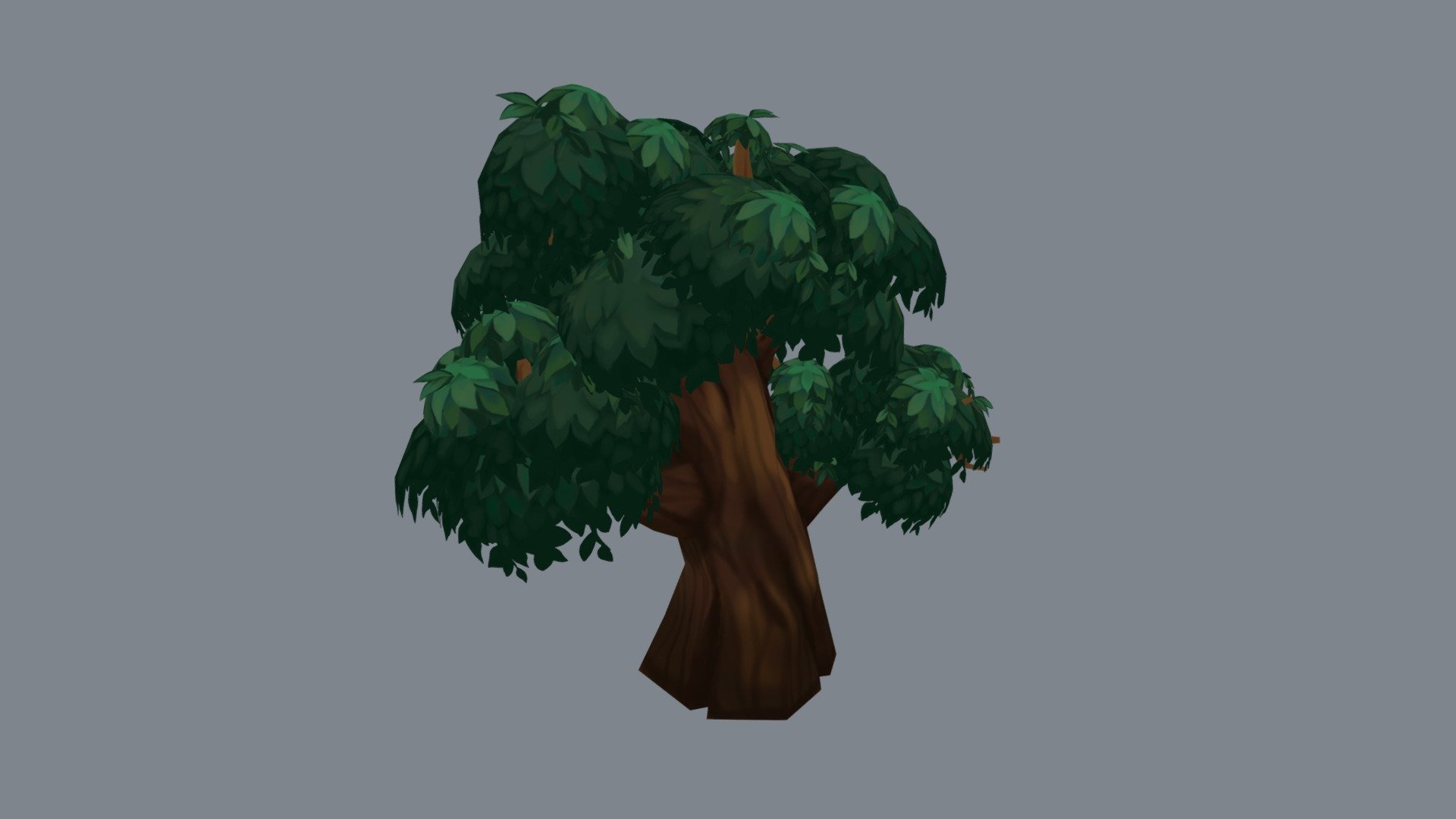 Stylized Hand-Painted Tree - 3D model by Kelly Liang (@kellythekraken ...