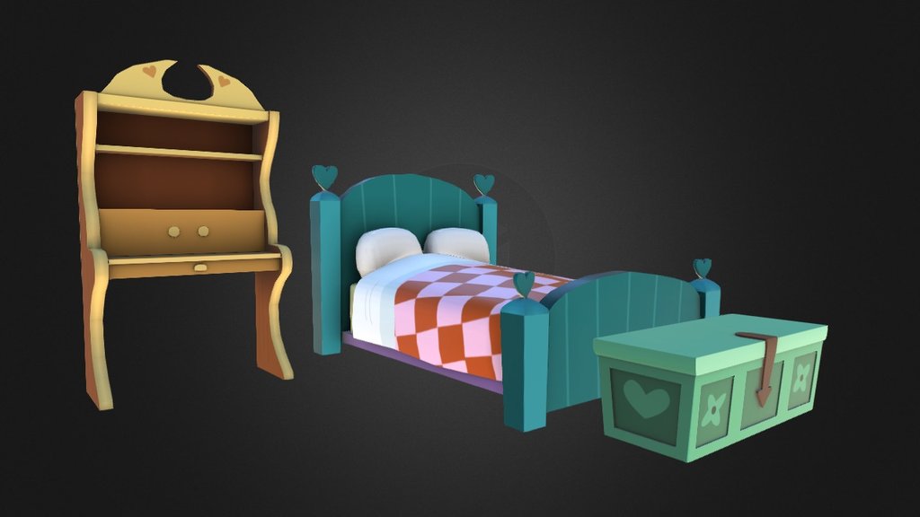 FC - Bedroom Props - 3D model by Olivia Sabatka (@discopears) [9d0845e ...