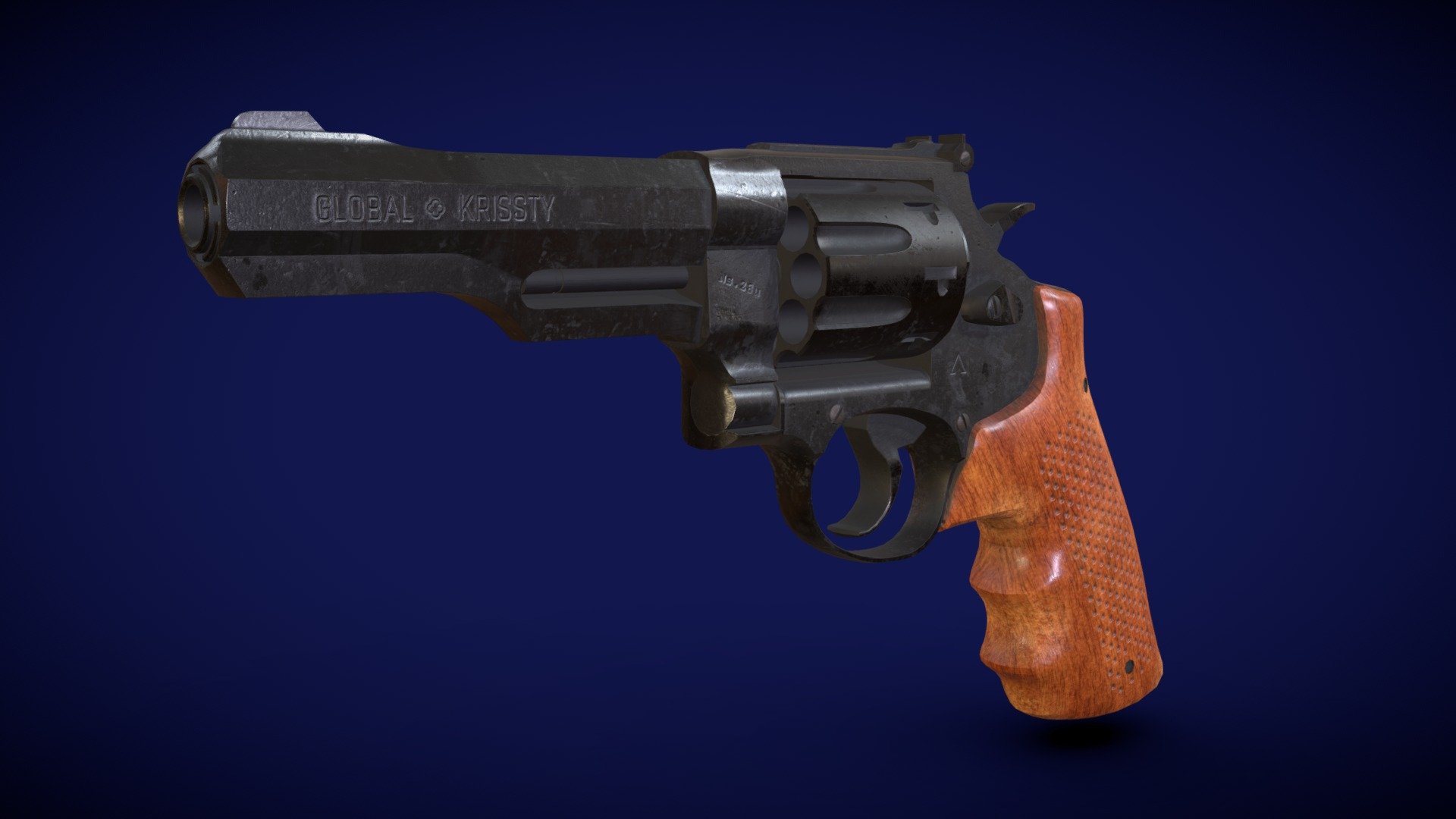 Revolver - 3D model by Aleksandr Nazymok (@aleksandr_nazymok) [9d0a7c1 ...