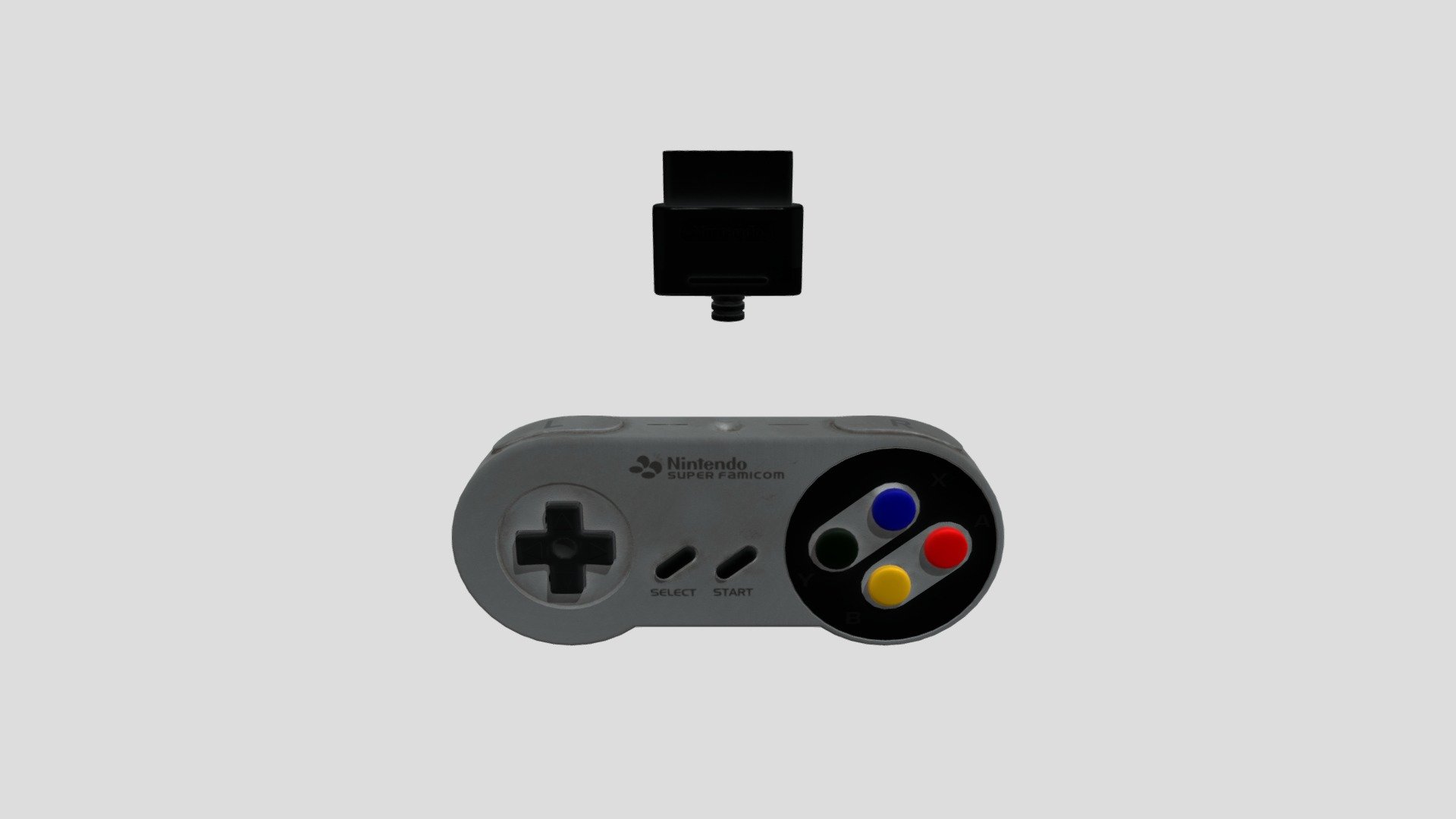 SNES controller - 3D model by nwhittle [9d0b0d3] - Sketchfab