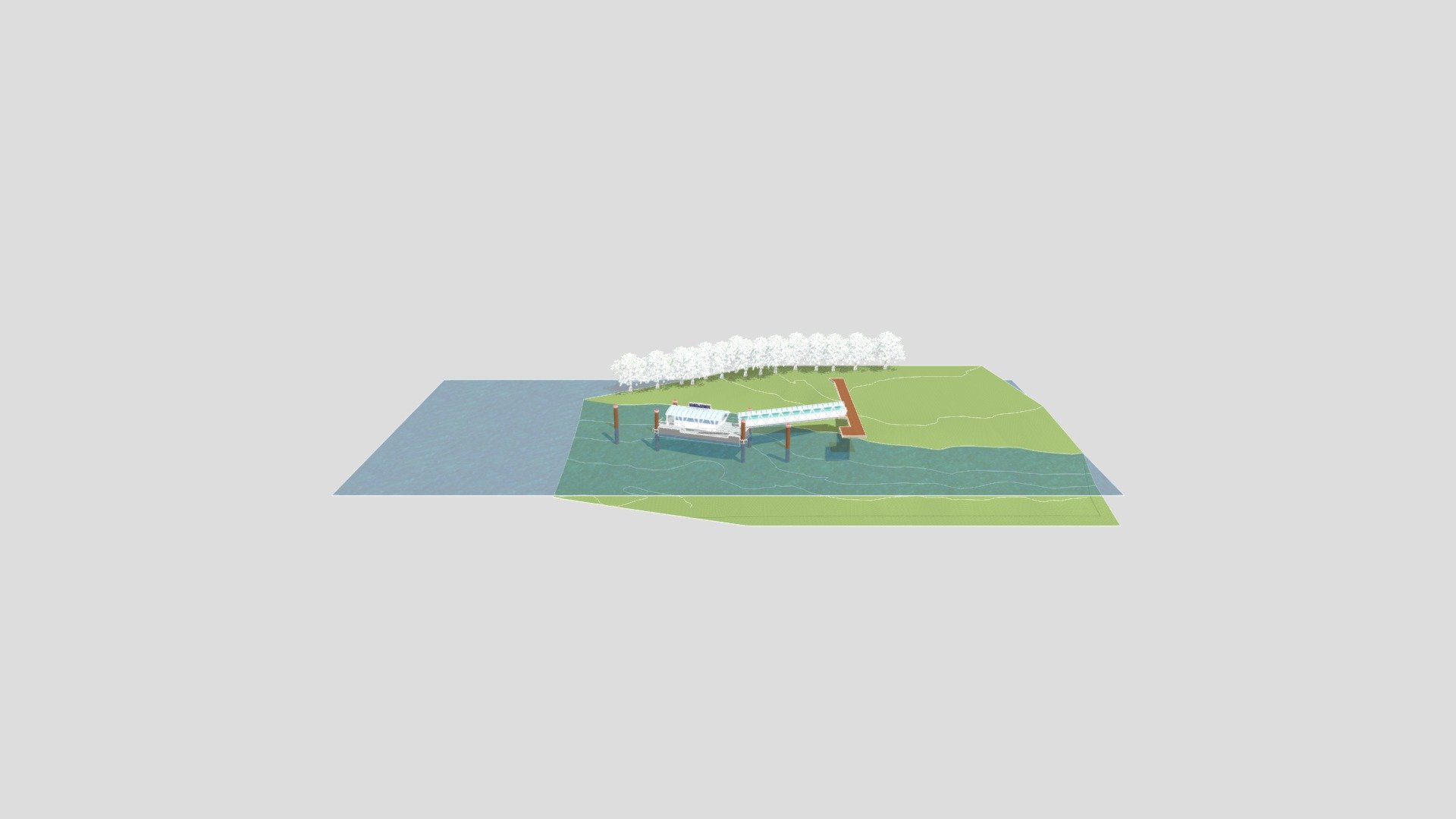 Beach Haven Wharf - Download Free 3D model by Darren Price ...
