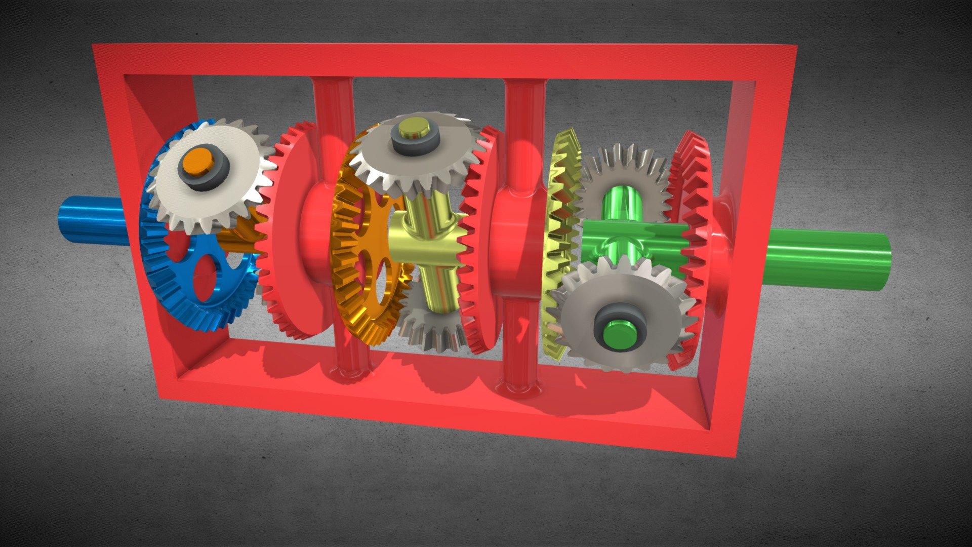 Multiple Speed Gear (Paradox Box) - Download Free 3D model by ...