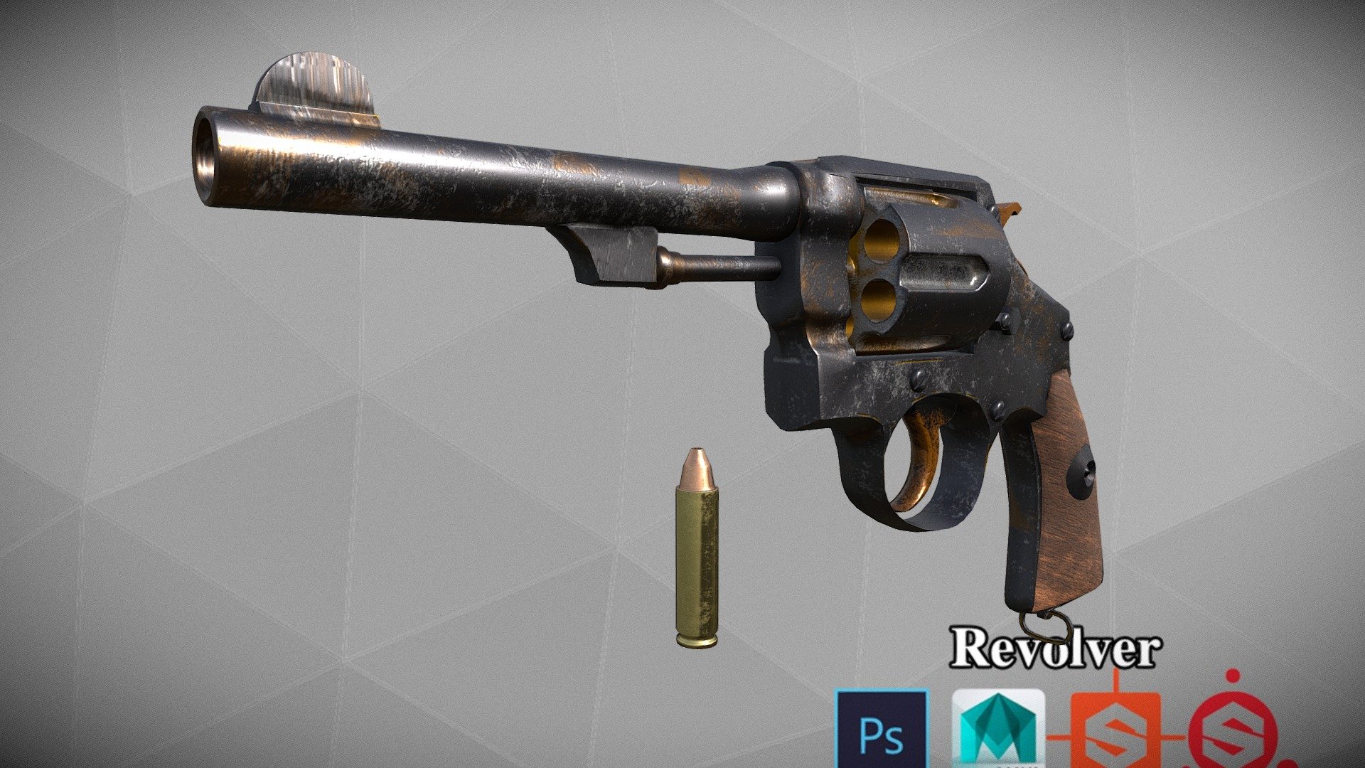 Revolver (FREE MODEL) - Download Free 3D model by javadbayat [9d105a6 ...