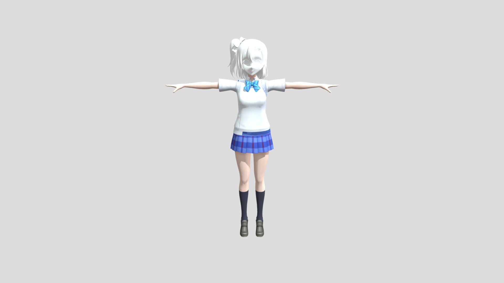 honoka summar - 3D model by luser2189 [9d10688] - Sketchfab