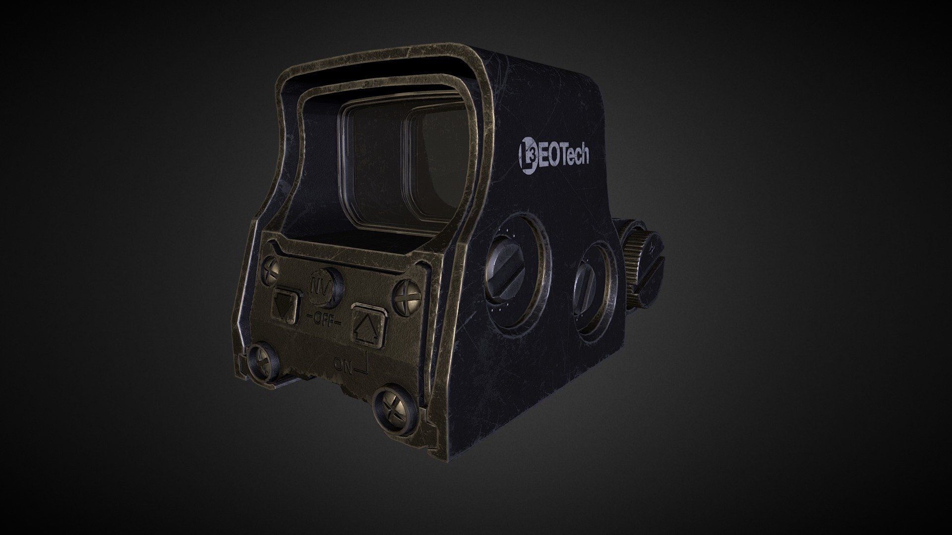 Holographic Weapon Sights - 3D model by Maël Briffa (@briffamael ...