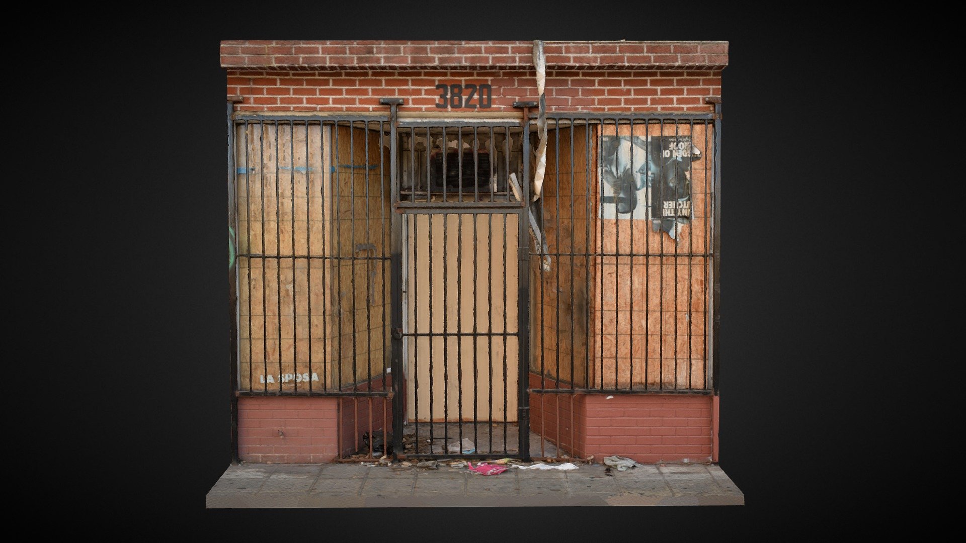 Abandoned Store Front - Buy Royalty Free 3D model by AntiquesScanning ...