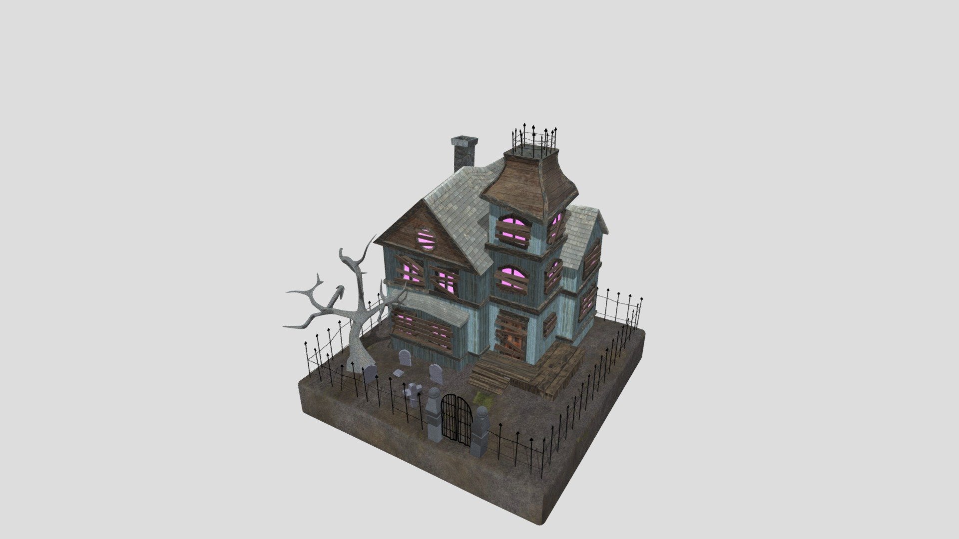 Haunted House 1 - 3D model by Island T | 3D (@islandT3D) [9d13fed ...