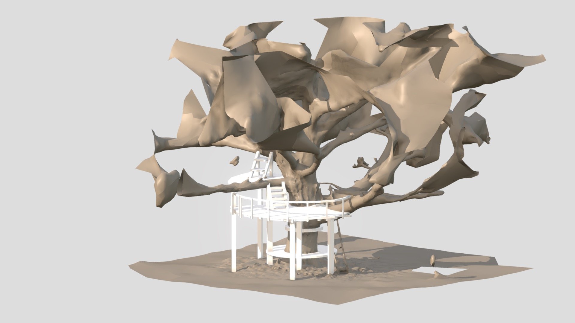treehouse_valenton - 3D model by plasmax7 [9d14872] - Sketchfab