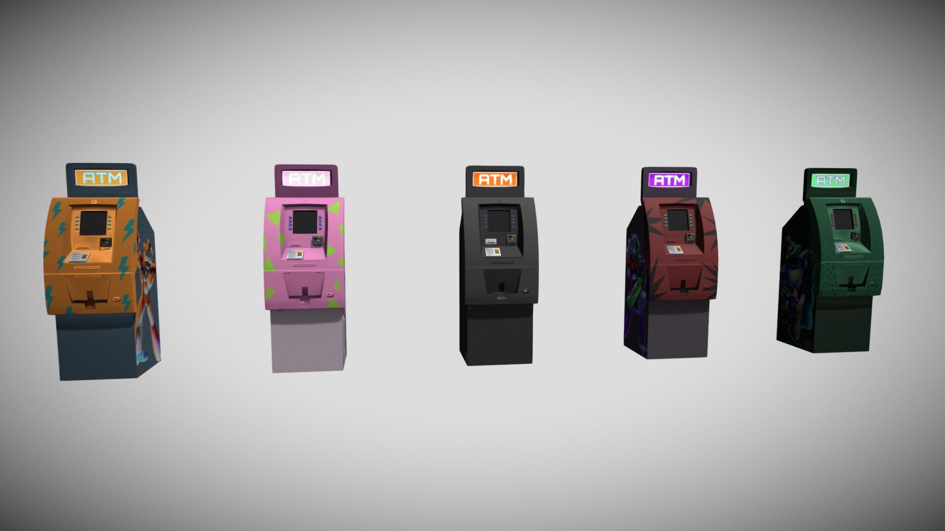 Security Breach ATM Download Free 3D Model By Delektrir 9d16c20