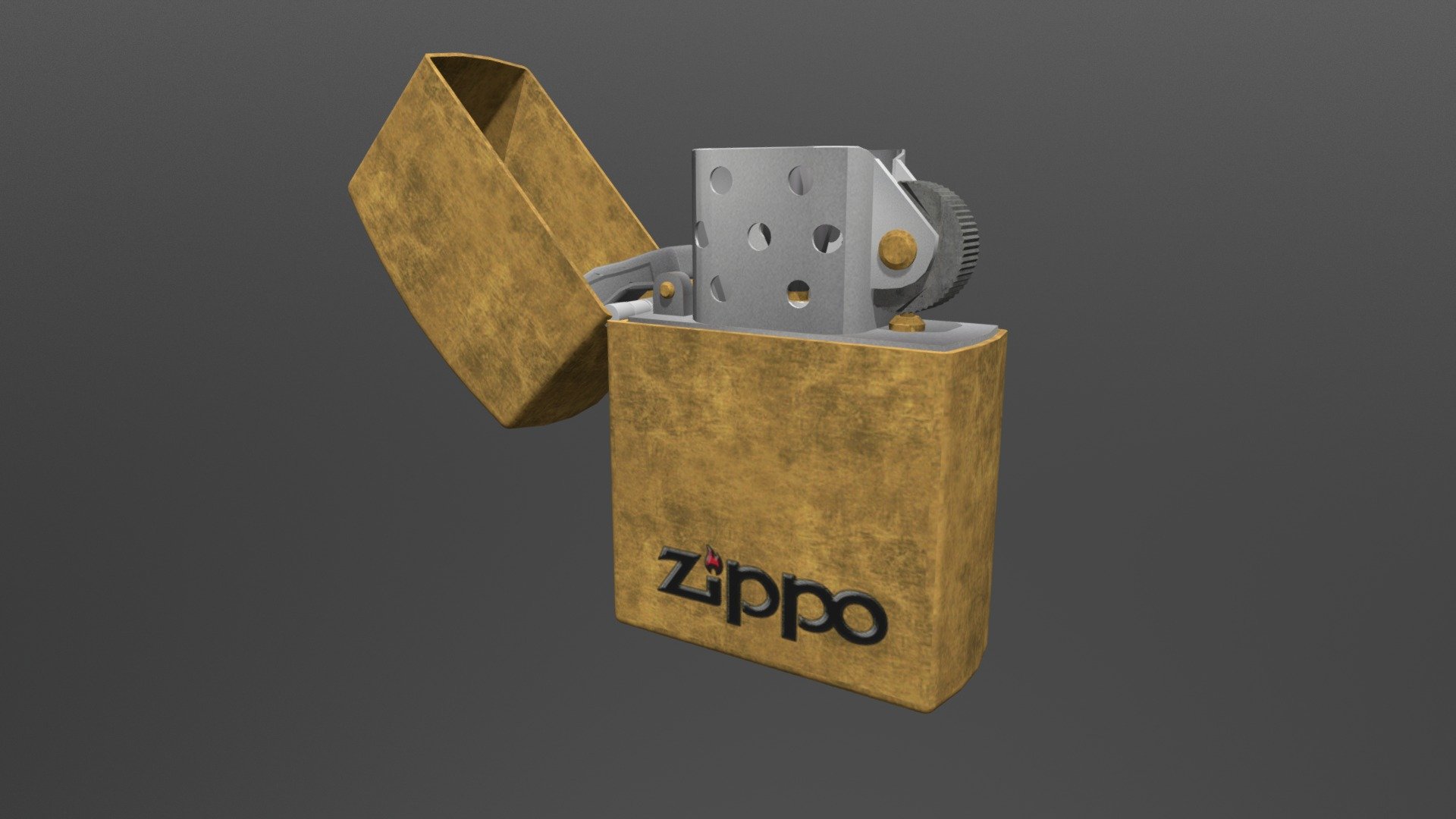 Zippo Lighter - 3D model by Conor Luskin (@cluskin) [9d1b5fb] - Sketchfab
