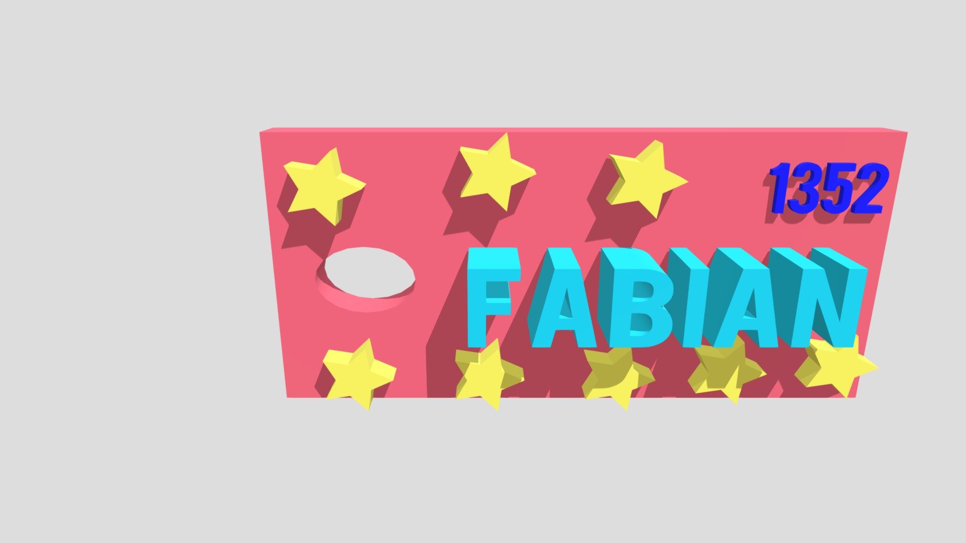 Name Keychain - Fabian - Download Free 3D model by it.trackv [9d1c635 ...