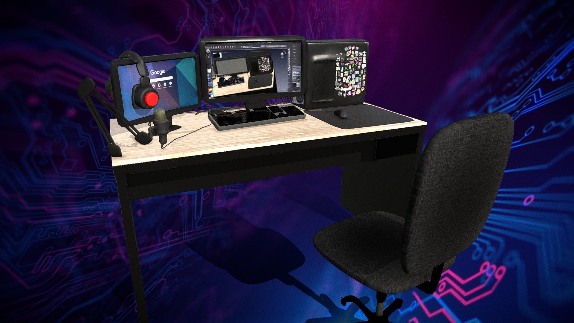 My computer - Download Free 3D model by D3D (@hell3879) [9d1da5b ...