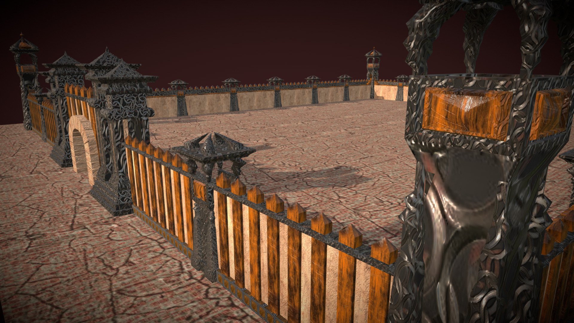 Defensive walls - Buy Royalty Free 3D model by Moreo (@moeneo) [9d21642 ...