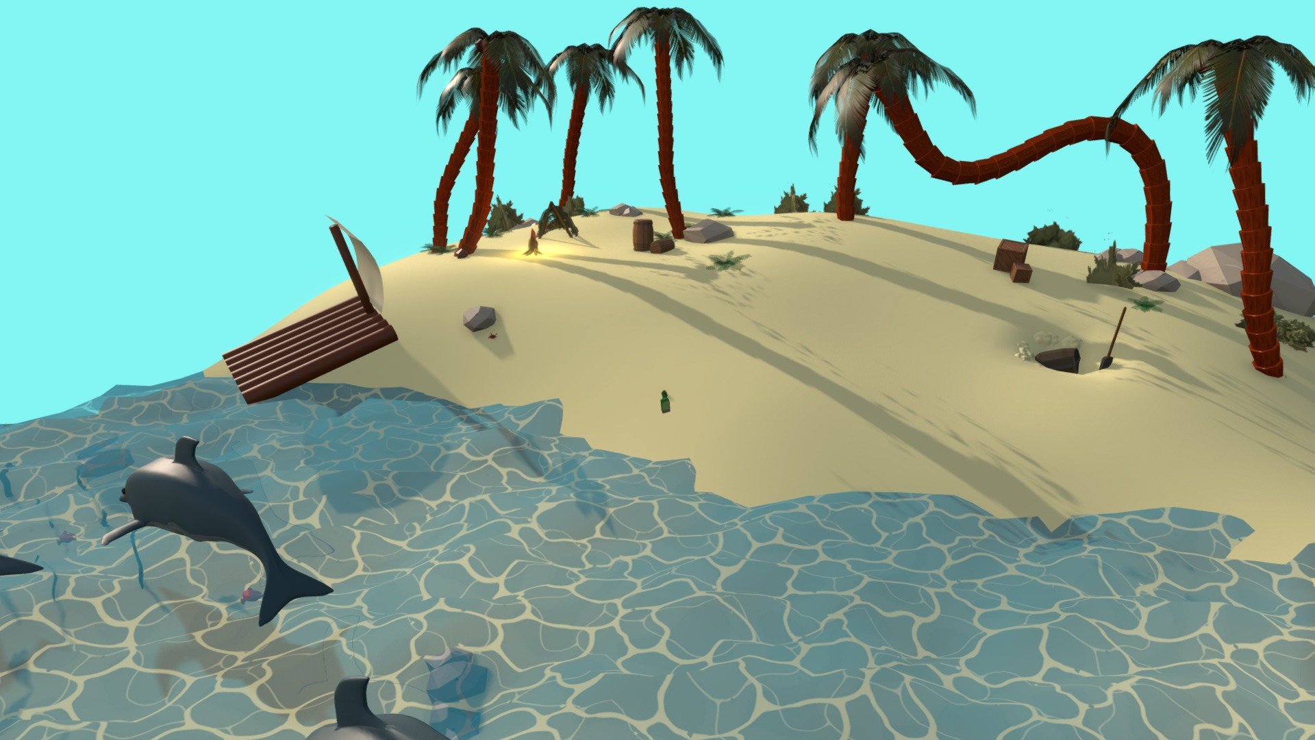 Low Poly Island - Download Free 3D model by Federico Ferretti ...
