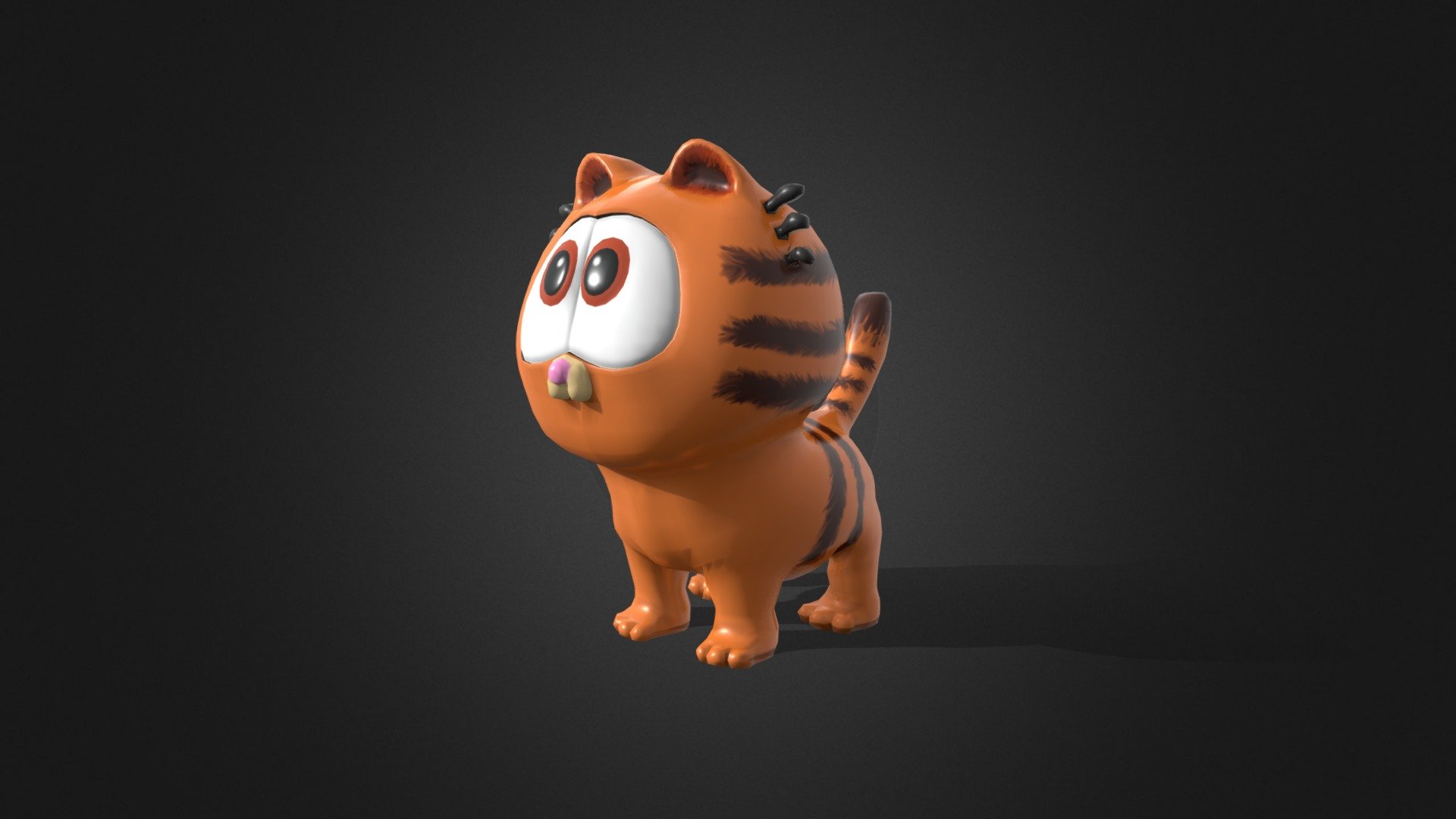 Little Garfield | Garfield Chiquito - Download Free 3D model by Josean ...