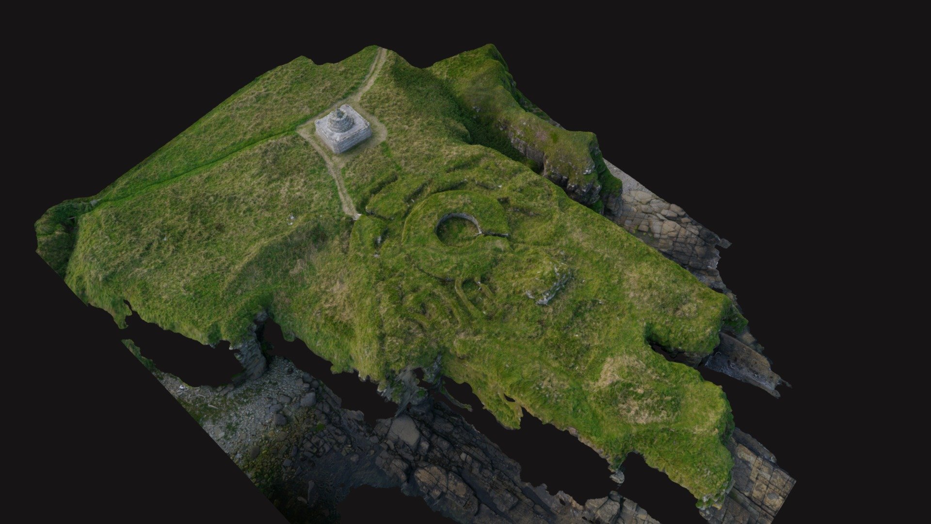 Nybster Broch, Caithness - 3D model by hfenton [9d281a9] - Sketchfab