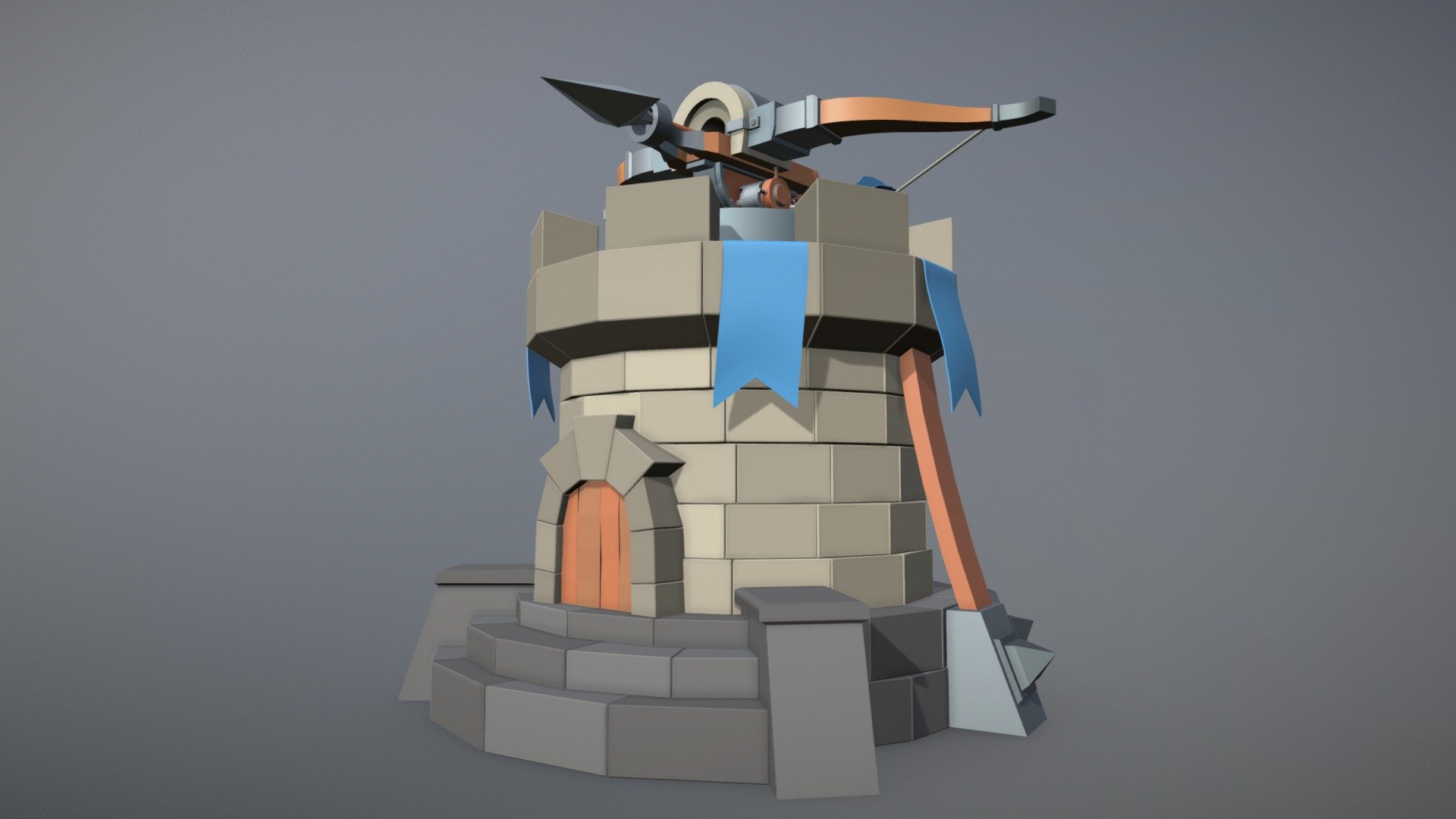 Tower ballista - Download Free 3D model by Sobolev_Maxim [9d28917 ...