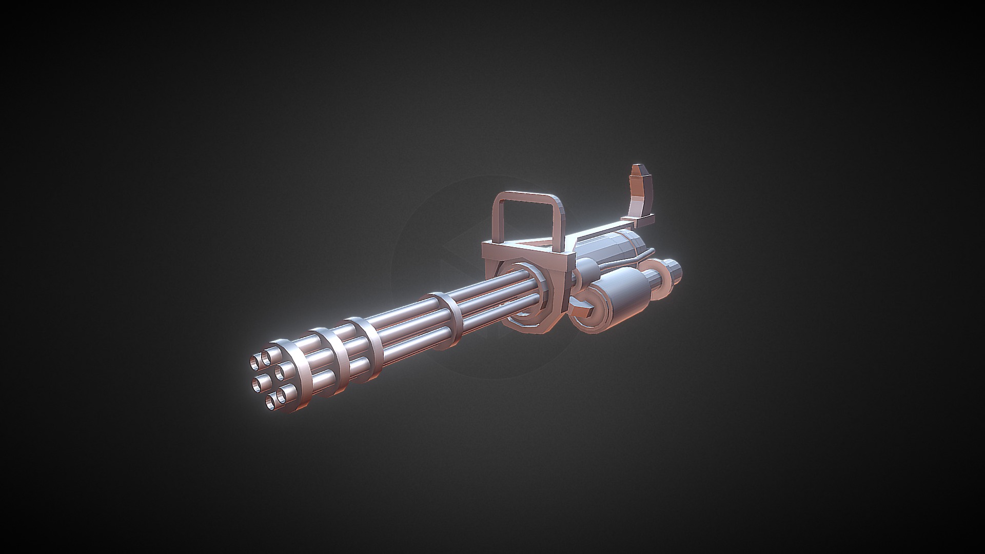 Minigun - Download Free 3D model by Milan (@milanfonken) [9d28d06 ...