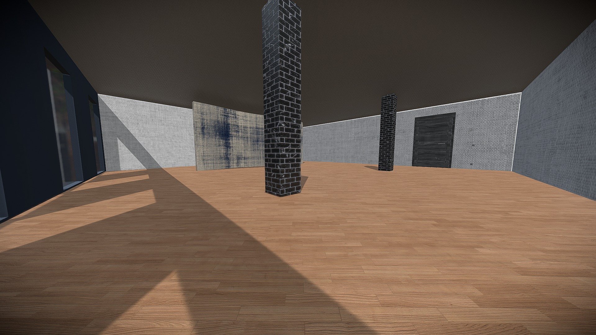 Empty room - 3D model by 8bit (@8_bit) [9d2acc6] - Sketchfab