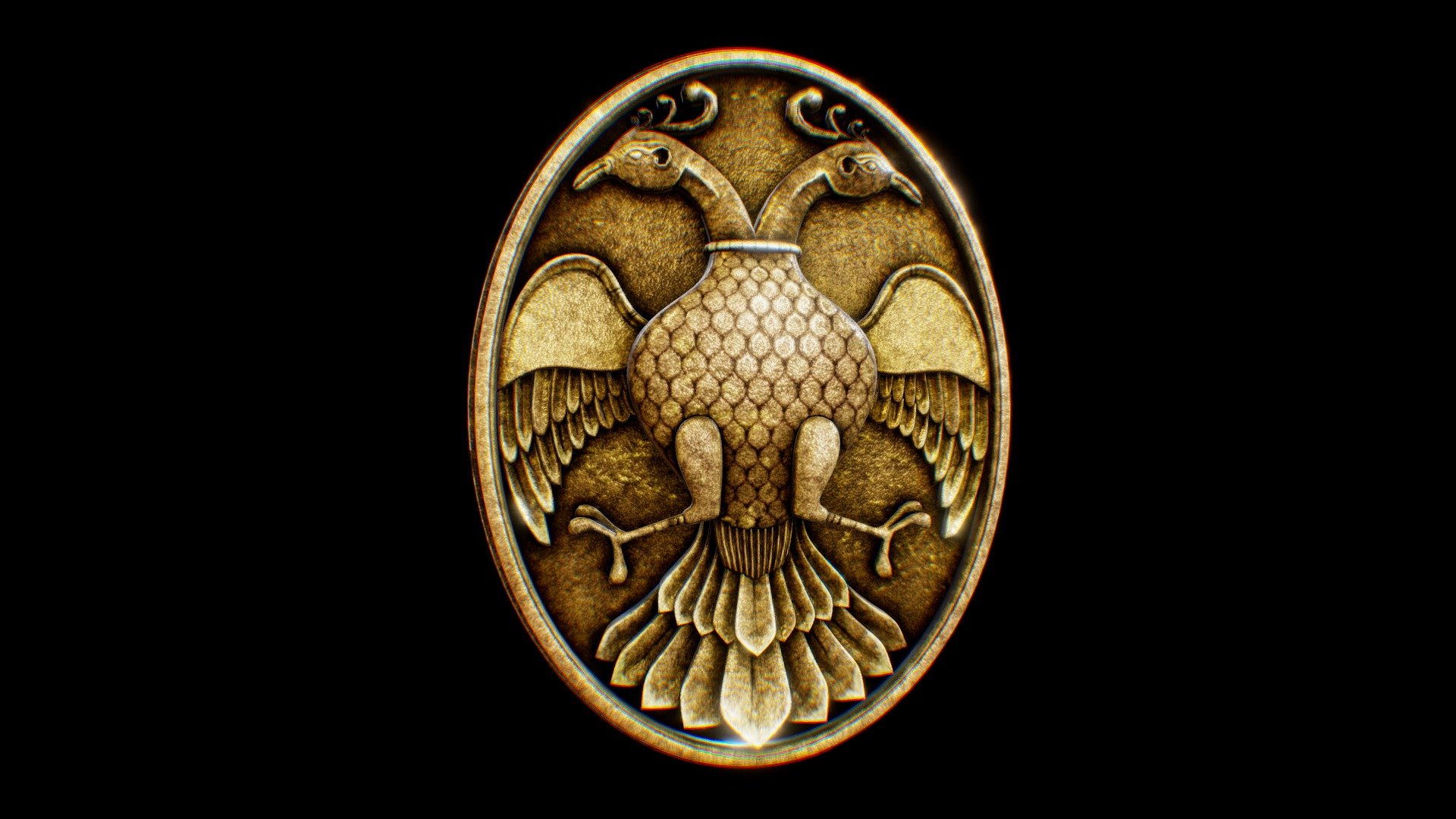 Gandaberunda Emblem - 3D model by shashi.atin [9d2ba65] - Sketchfab