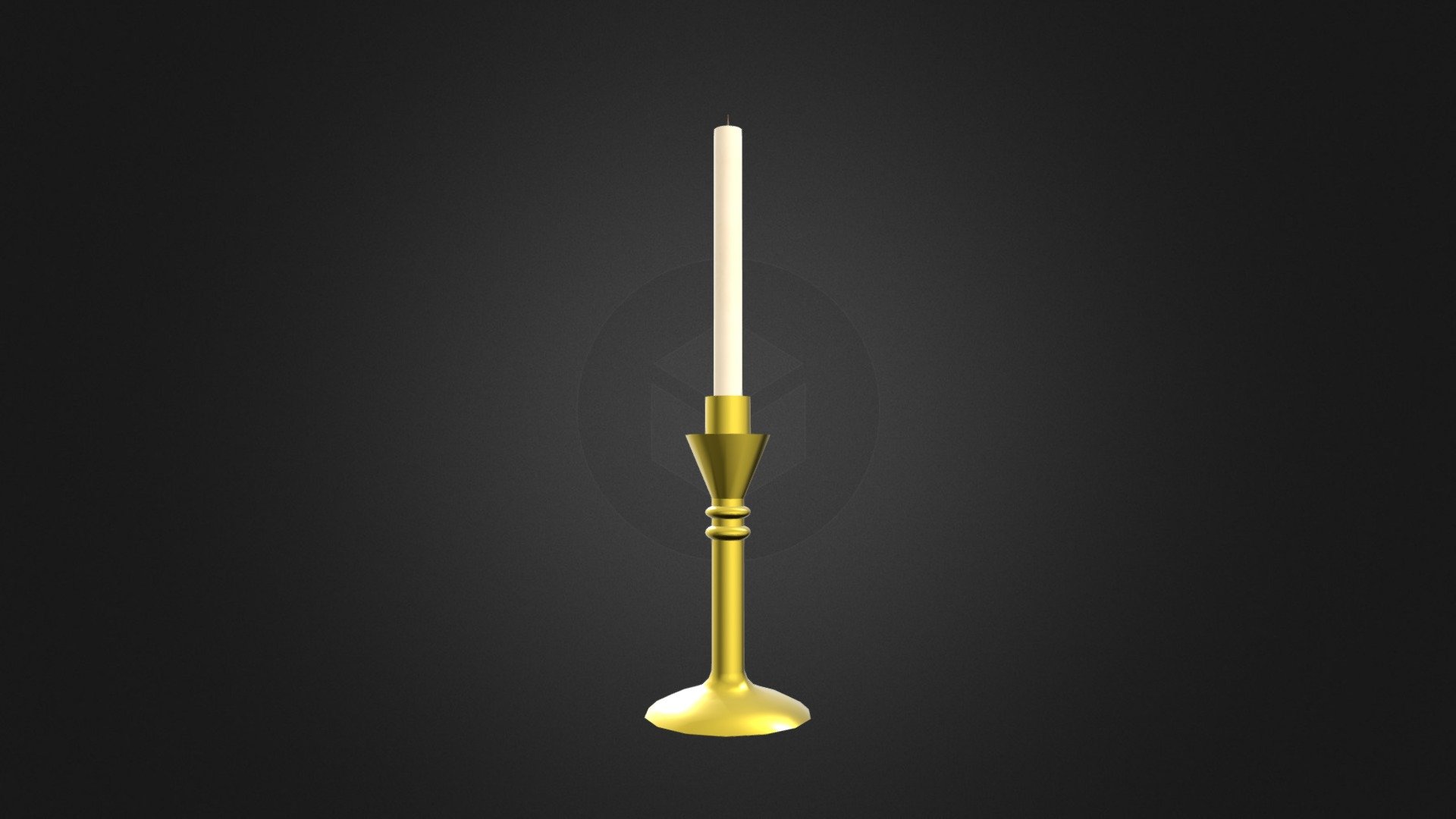 Candlestick - 3D model by Jessica Fletcher (@dalinara) [9d2bd4e ...