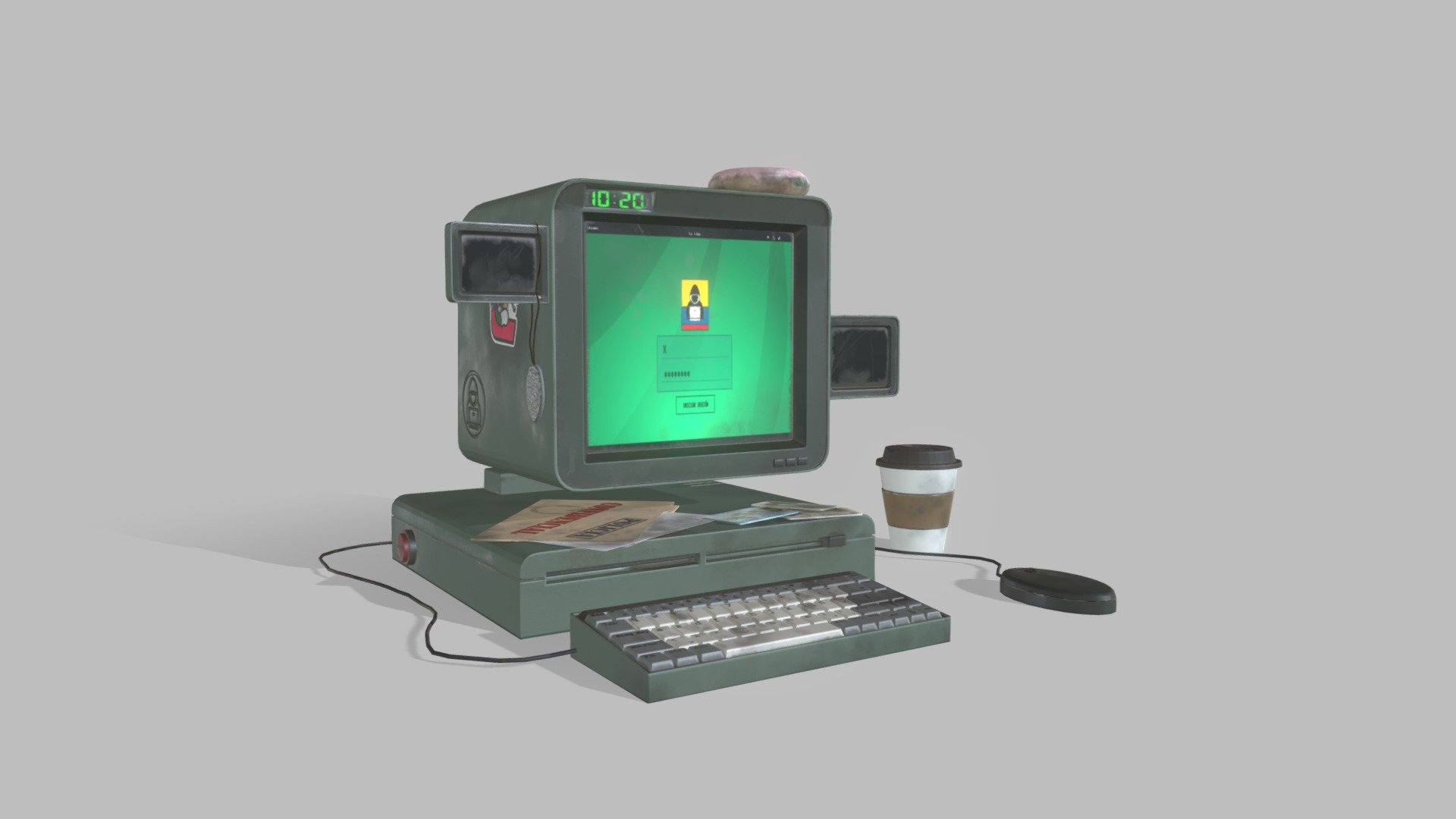 Policeman's computer - 3D model by Caroline-E Rechtacek ...