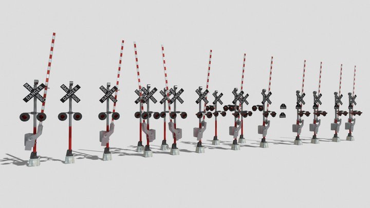 Levelcrossing 3D models - Sketchfab