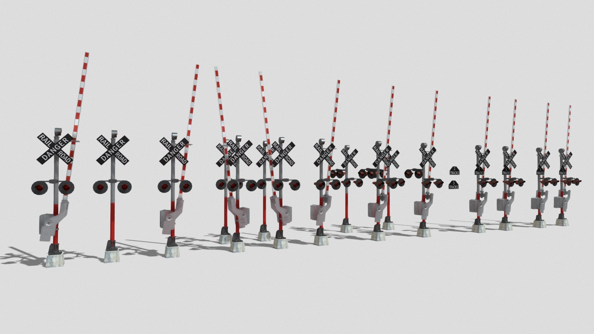 Red Fox Grade Crossing Signals from the 1970s. - 3D model by ...