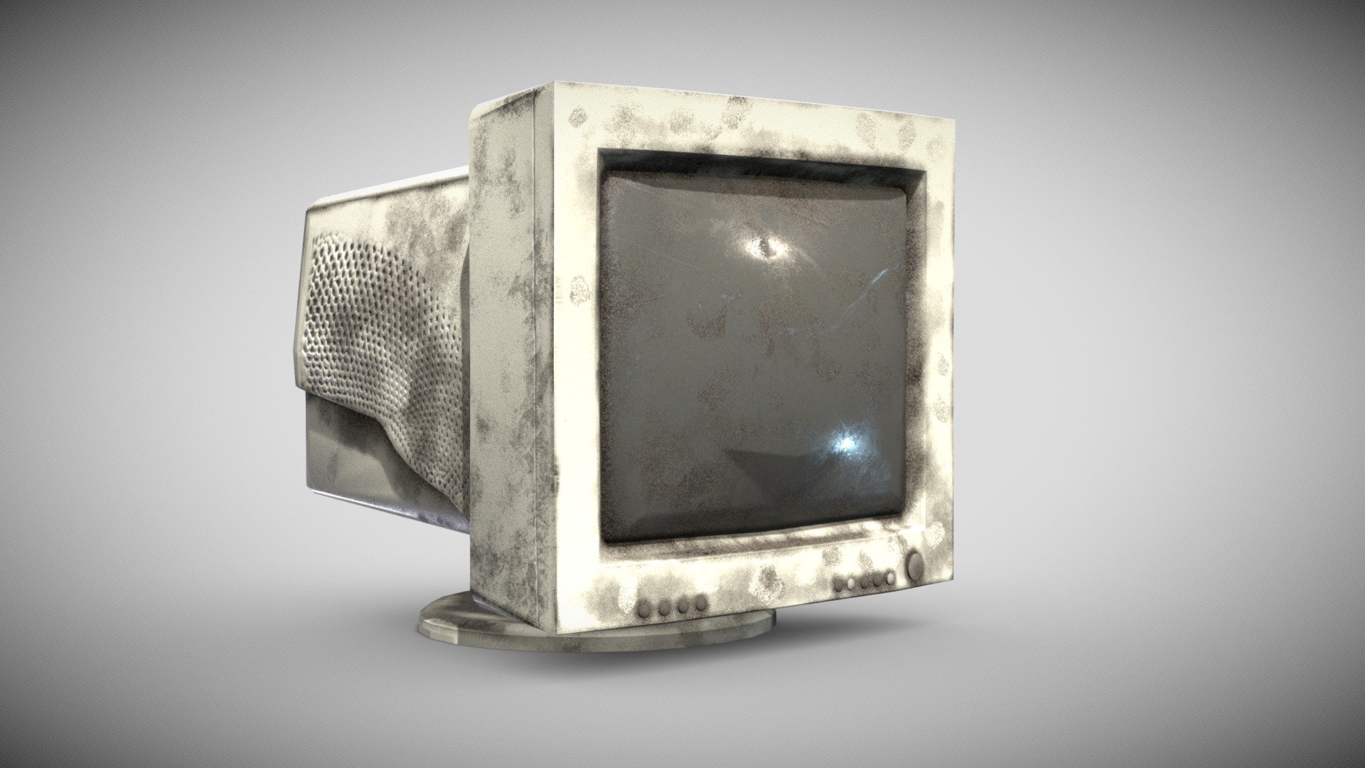 CRT_monitor - Buy Royalty Free 3D model by flawlessnormals [9d30502 ...