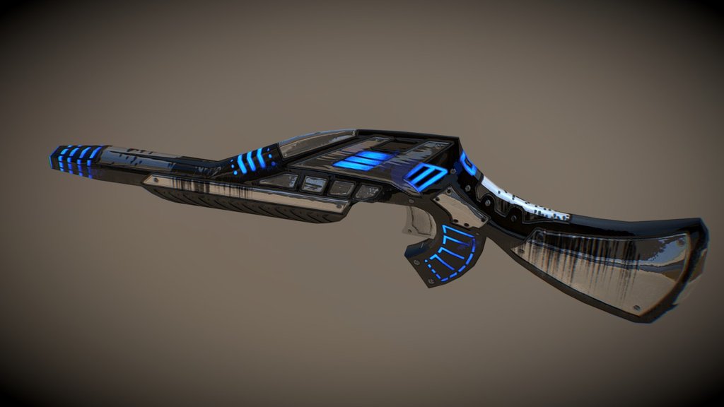 Assault Rifle Low Poly - 3D model by Adrian Virlan (@adrianvirlan ...