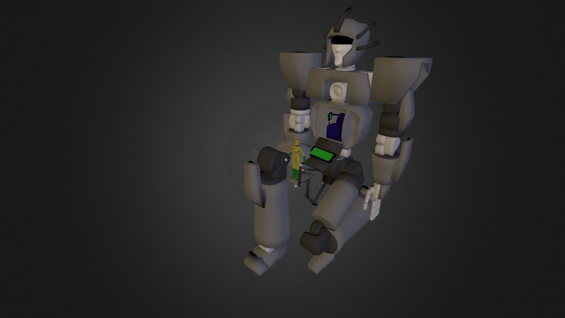 Giant Mech - 3D model by cooldown [9d32134] - Sketchfab