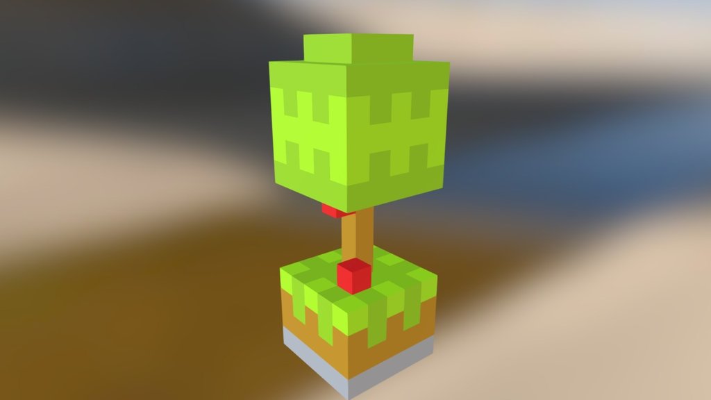 Pixel Art/Voxel Art (Apple Tree) - Download Free 3D model by Alex_F ...