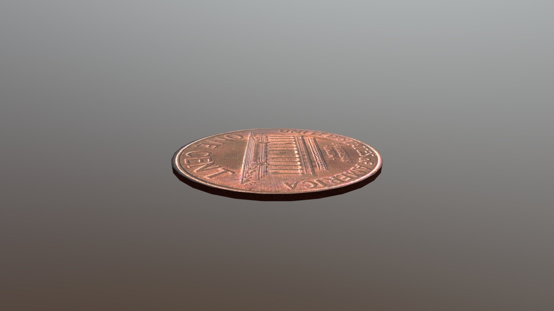 One Cent - 3D model by MykleKorvin (@corschunov2010) [9d3282e] - Sketchfab