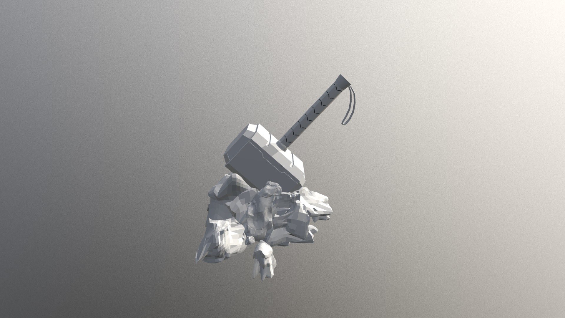 Mjolnir - 3D model by karennina angeles (@karenninaangeles) [9d33e7a ...
