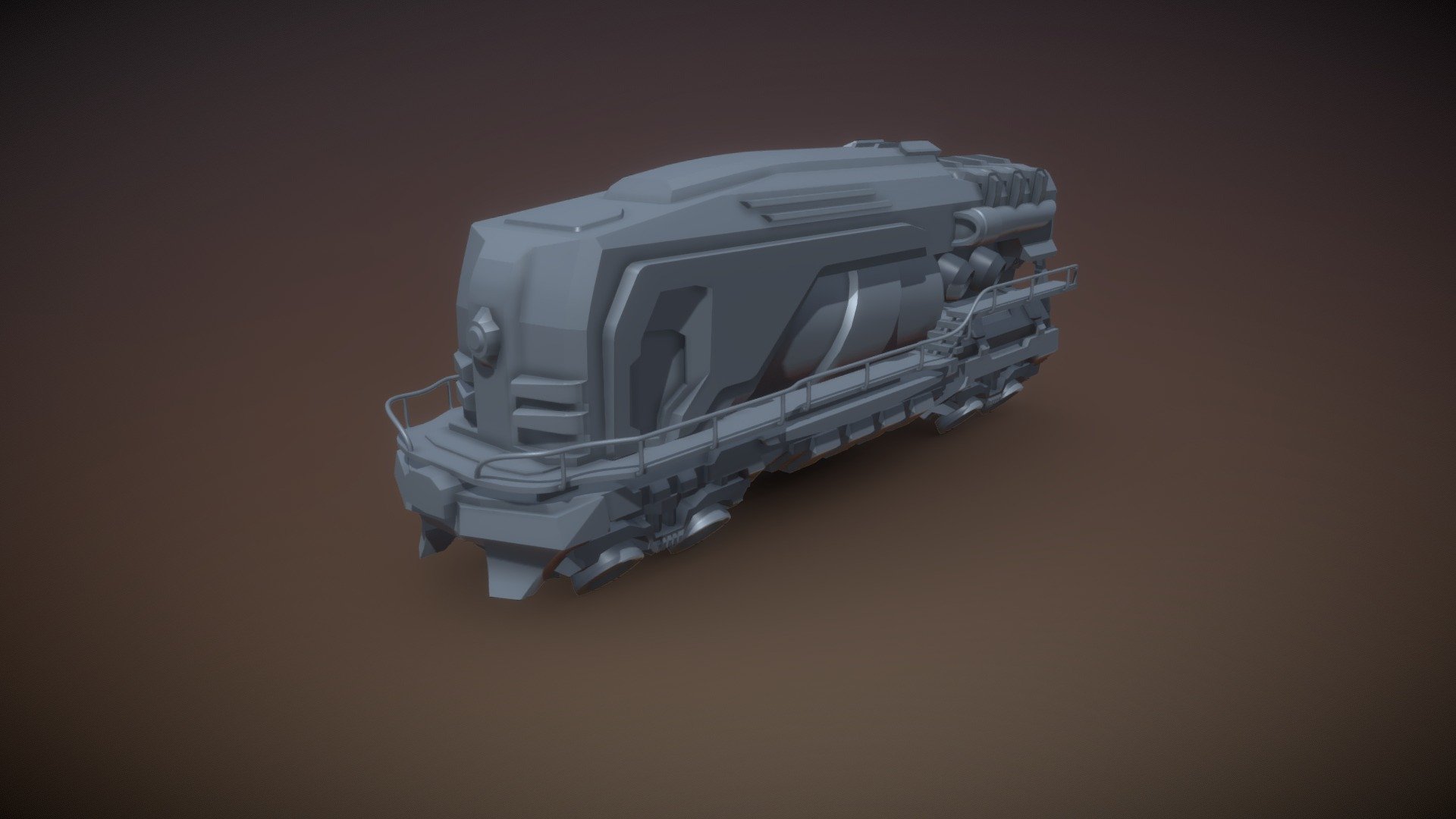 Monorail train concept model - 3D model by kytyji [9d34dae] - Sketchfab